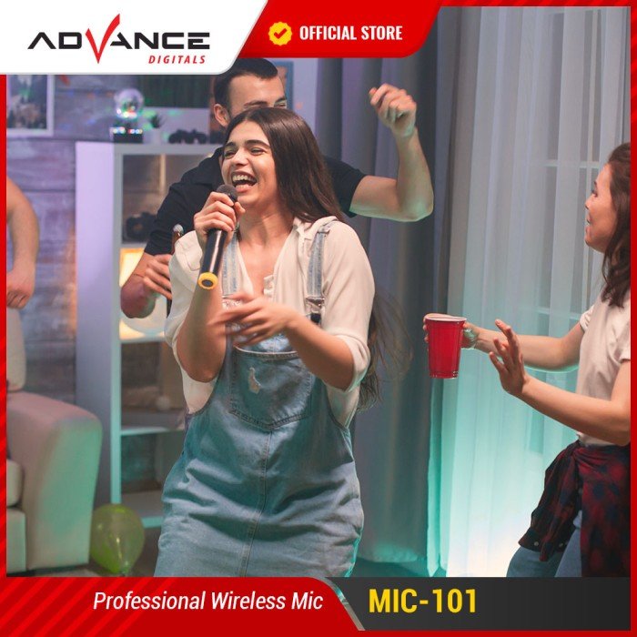 Advance Mic Professional Wireless Microphone Single MIC-101 - Advance ...