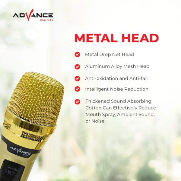 Advance Microphone Double Wireless MIC-206 - Advance Digitals